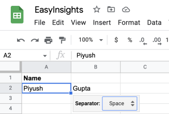 A Complete Guide to Split Cells in Google Sheets | EasyInsights