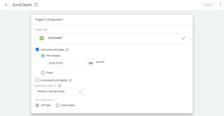 Tracking Scroll Percentage in GA4 using GTM - EasyInsights